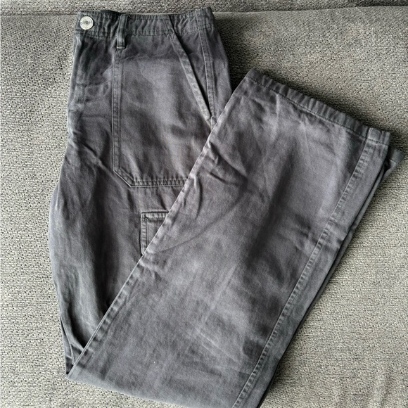 Zara | Pants & Jumpsuits | Zara Trf Straight Leg Highwaist Cargo Pants ...